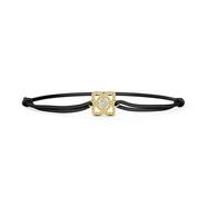 Enchanted Lotus Black Cord Bracelet De Beers US